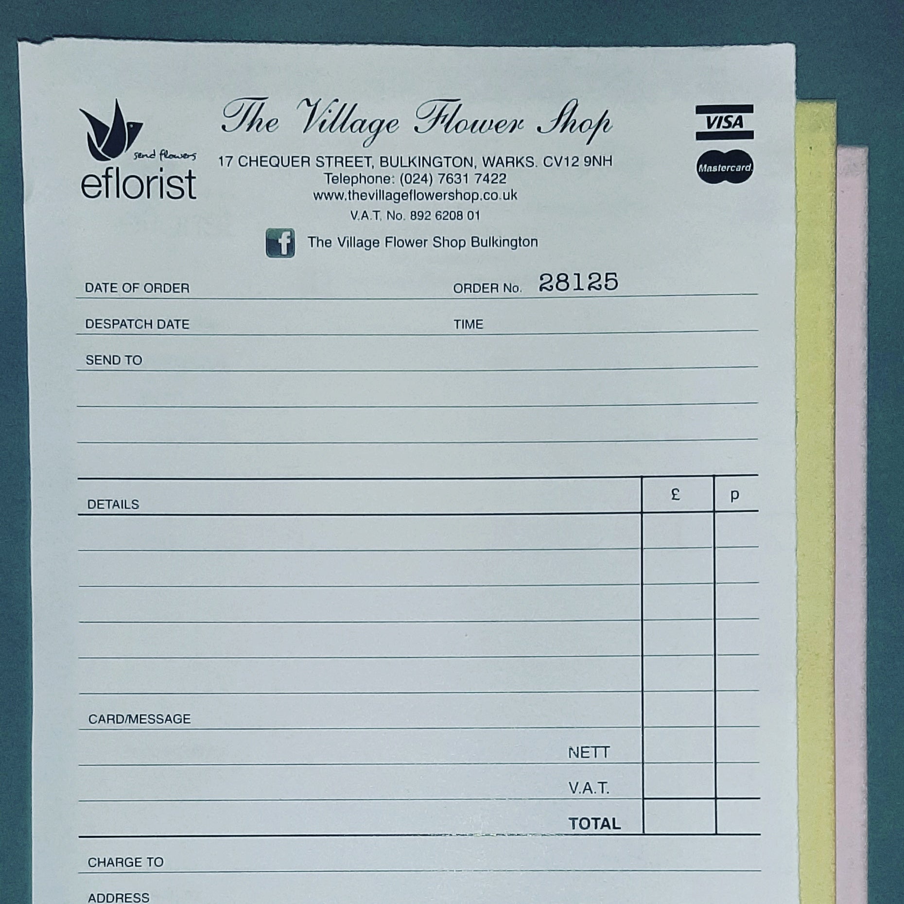 Triplicate NCR Pad – Maggiecards